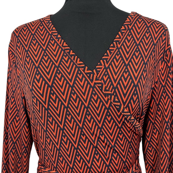 Banana Republic | Dresses | Nwt Banana Republic Orange Black Pattern ...
